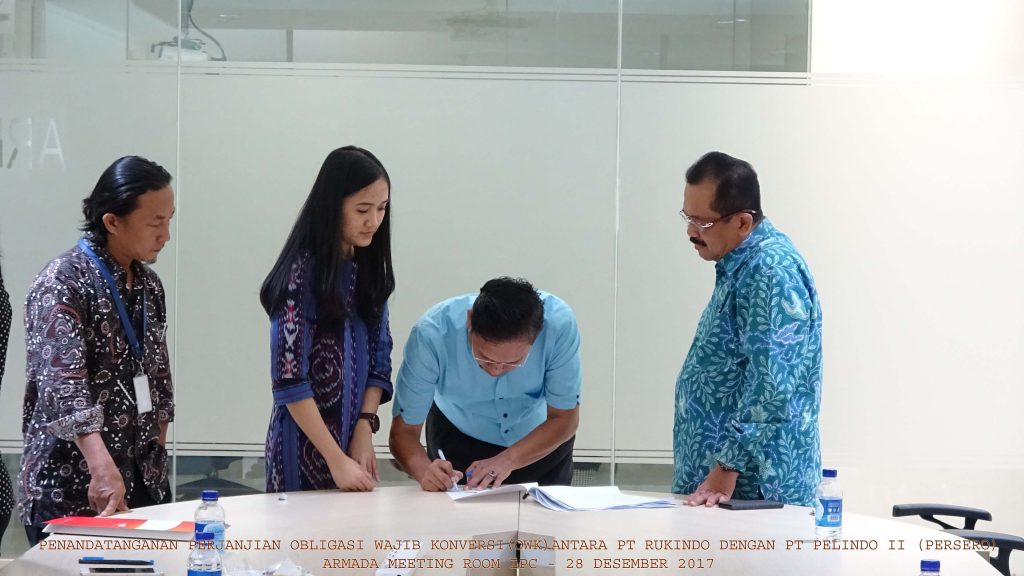 PENANDATANGANAN PERJANJIAN OBLIGASI WAJIB KONVERSI (OWK) ANTARA PT ...